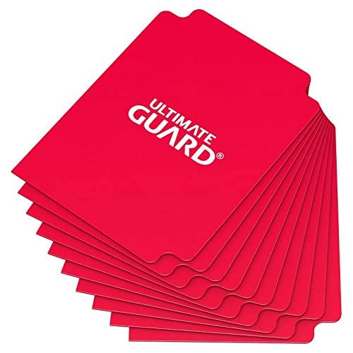 2 Packs Ultimate Guard Red Card Dividers (10) Standard Size Individual Pack
