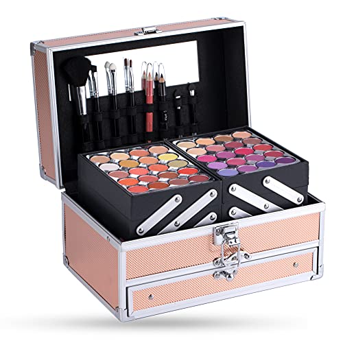 Hot Sugar Girls Makeup Set for Teenagers Beginners Adults (GOLD)