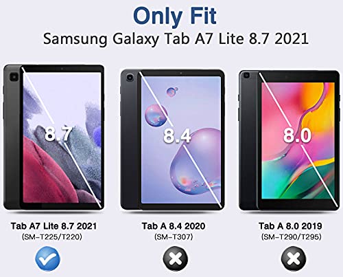 TiMOVO Clear Case for Samsung Galaxy Tab A7 Lite 8.7 2021 (SM-T220/T225/T227), Shockproof Drop Protection Slim Lightweight TPU Transparent Back Cover Shell for Galaxy Tab A7 Lite 8.7 2021 Tablet