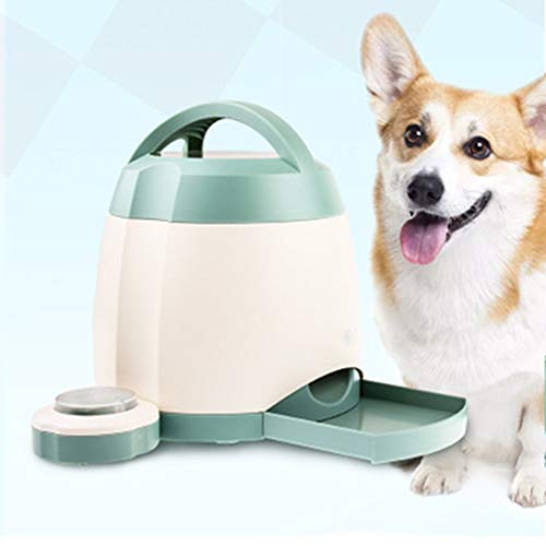 ZZK Smart Feeder Dog Button Portable Automatic Feeder ABS Smart Treasure Hunt Toy Suitable for Cats and Dogs