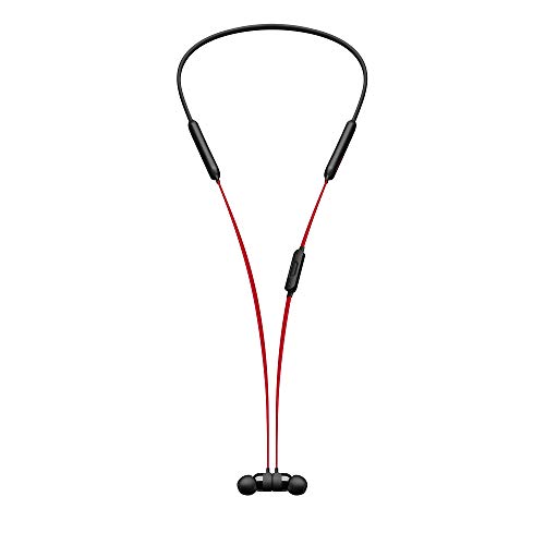 BeatsX Wireless Earphones - Apple W1 Headphone Chip, Class 1 Bluetooth, 8 Hours of Listening Time - Black-Red