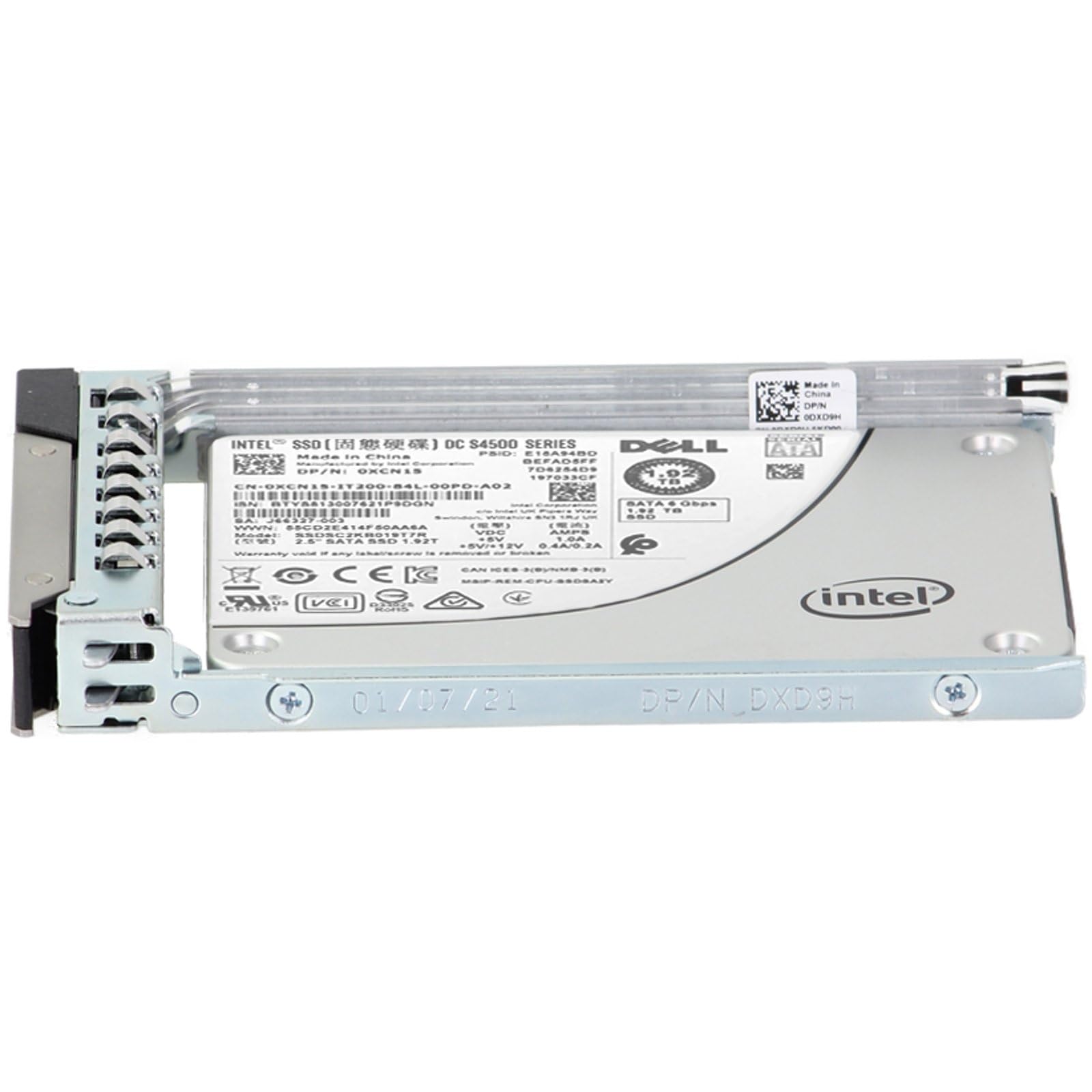 Dell 1.92TB 6Gbps SATA RI TLC 2.5" SSD S4500 (XCN15) (Renewed)