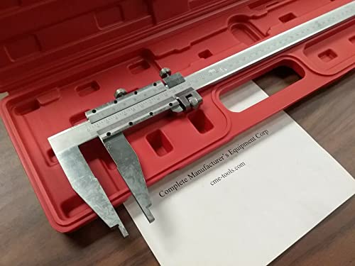 24" HEAVY DUTY VERNIER CALIPER-stainless fine adjustment 4" jaw depth #106-755