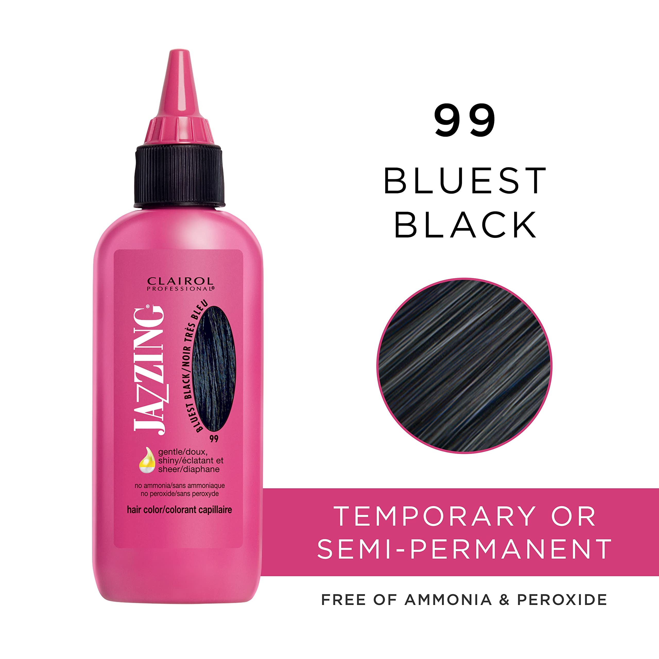 Clairol Professional Jazzing Hair Color No.099 Bluest Black, 3 oz