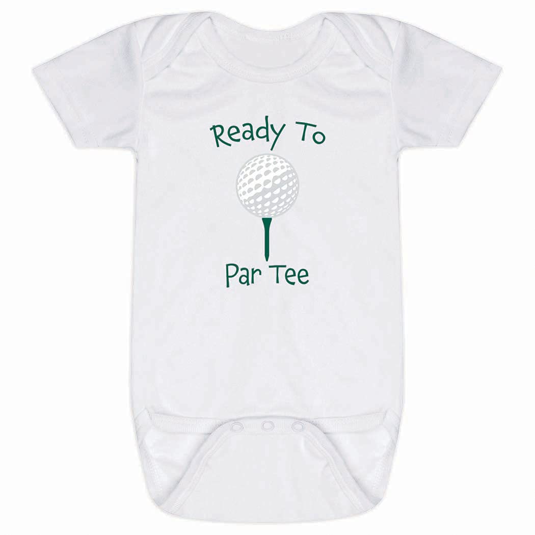 ChalkTalkSPORTS Golf Baby & Infant One Piece | Ready To Par Tee | Bodysuit Newborn