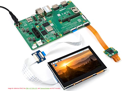 waveshare Original Raspberry Pi Compute Module 4 IO Board for All Variants of Compute Module 4,with Real-Time Clock Dual MIPI DSI/CSI Interfaces,USB Connectors