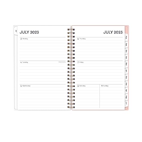 2023-2024 Blue Sky™ Weekly/Monthly Planning Calendar, 5" x 8", Roosevelt Multi Frosted, July 2023 to June 2024, 144277