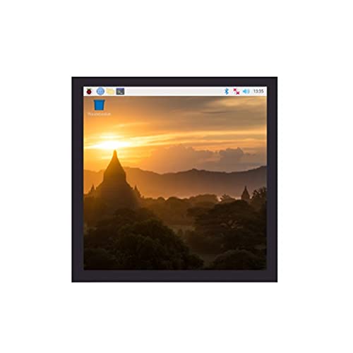 Iunius 4inch Square Capacitive Touch Screen LCD (C),for Raspberry Pi, 720×720, DPI, IPS, Toughened Glass Cover, Display DPI666 262K Colors,Low Power