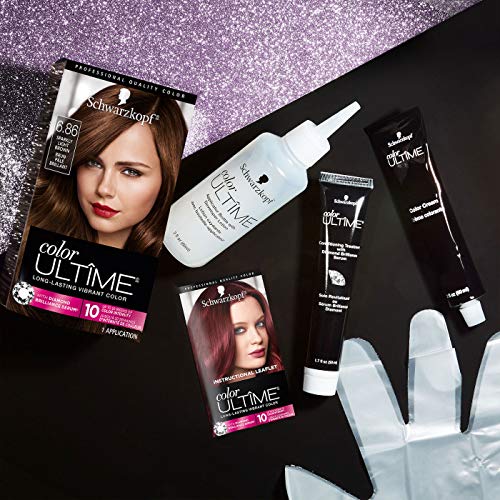 Schwarzkopf Color Ultime Metallic Permanent Hair Color Cream, 6.86 Sparkly Light Brown, 1 Count