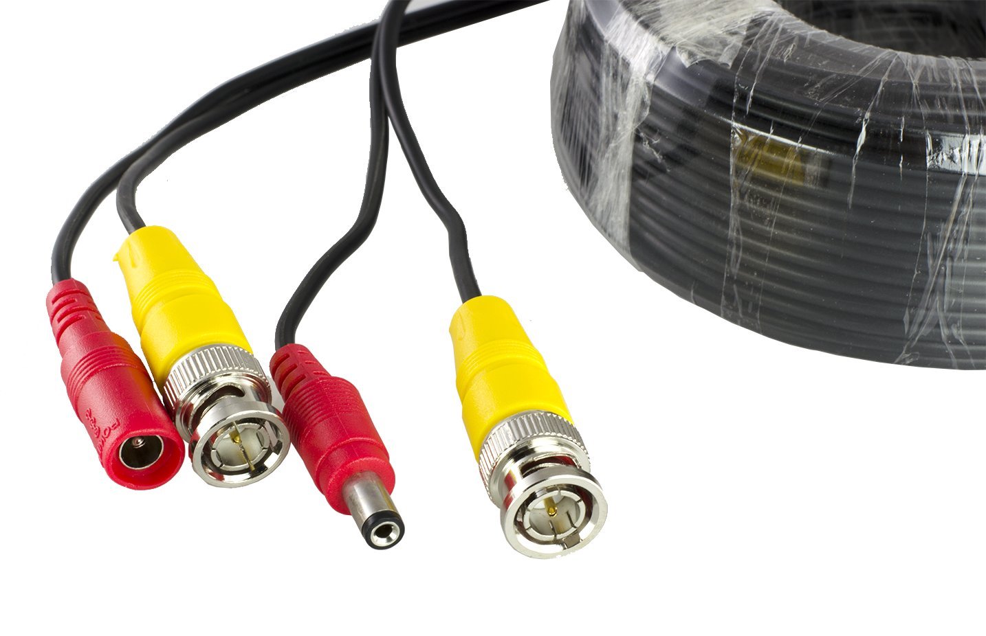 Amcrest 2-Pack 150 Feet Pre-Made All-in-One Siamese BNC Video and Power CCTV Security Camera Cable with Two Female Connectors for 960H & HD-CVI Camera and DVR (SCABLEHD150B-2pack)