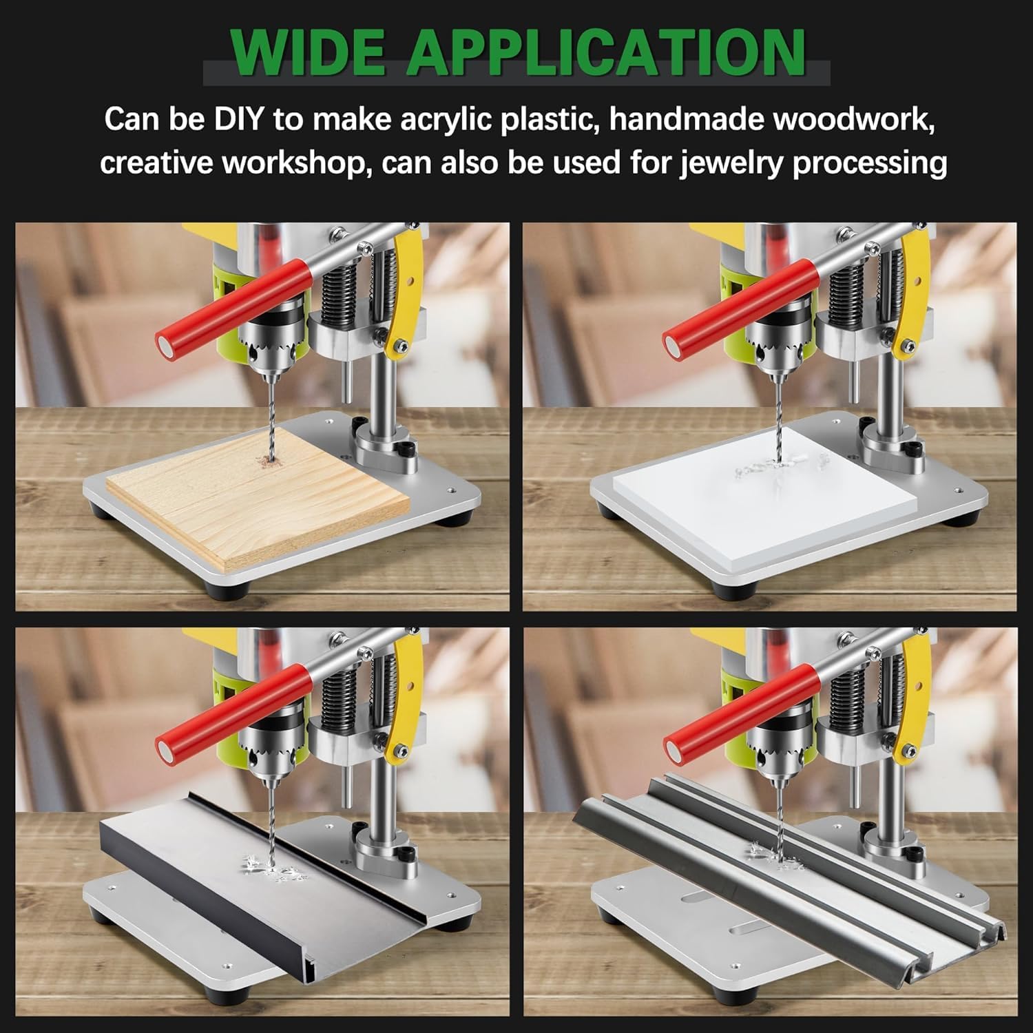 Mini Drill Press Bench Drill Adapter for Hand Drill CNC Small Drill Press Precision Drill Stand B10 Drill Chuck Hand Drill for Hand Drill DIY