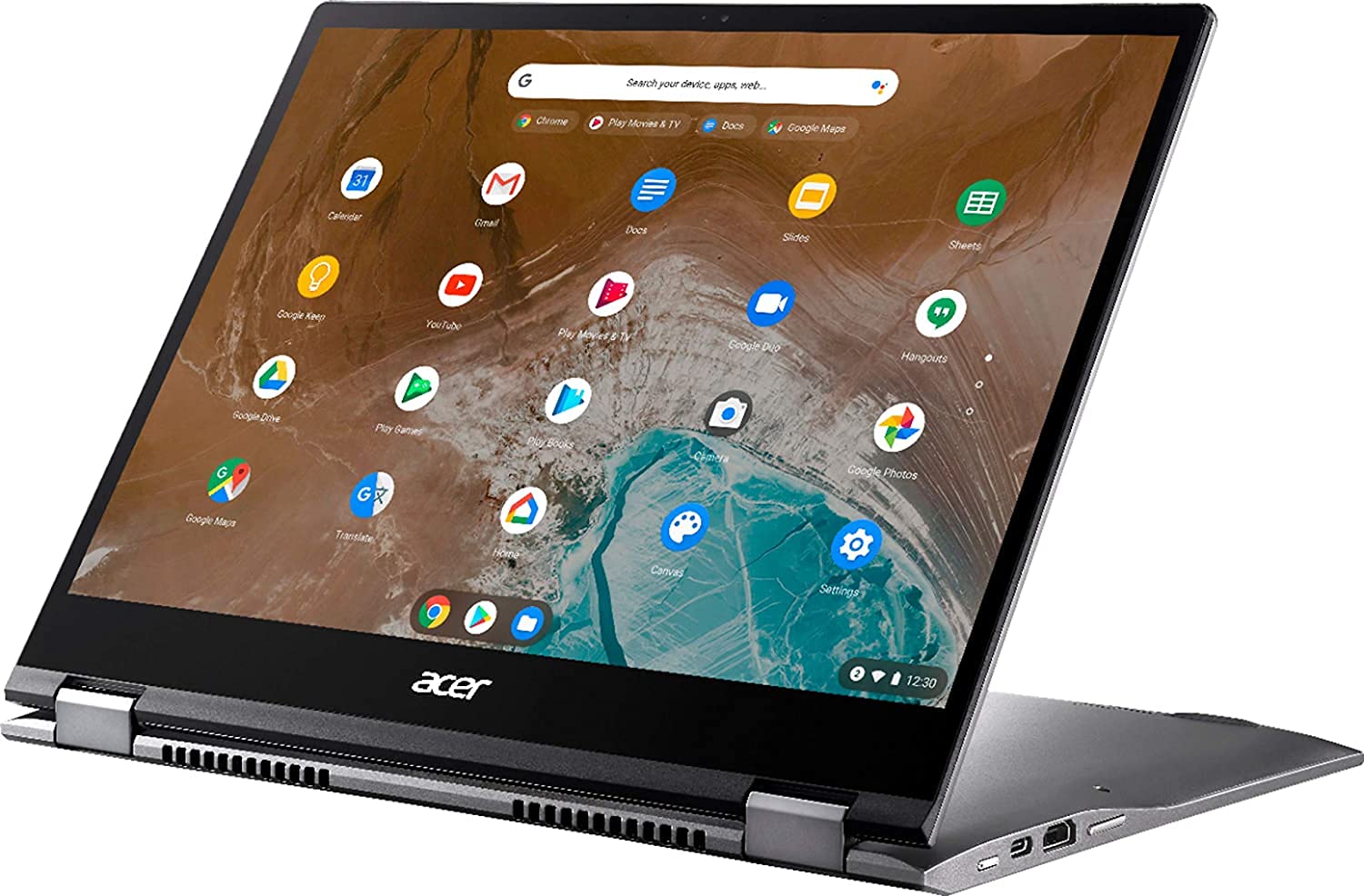 Acer Chromebook Spin 713 2-in-1 13.5in 2K LED Touch Screen Intel i5-10210U up to 4.2GHz 8GB Memory 128GB SSD Backlit Keyboard Steel Gray (Renewed)