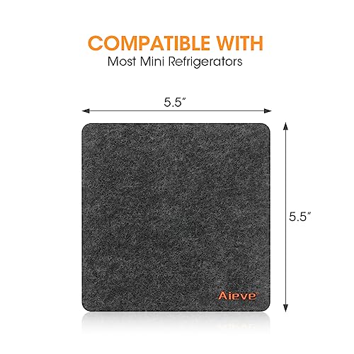 AIEVE Mini Fridge Mat for Stop Refrigerator Condensation, 4 Pcs Refrigerator Liners Mini Fridge Drip Tray to Prevent Small Refrigerator Sweating Inside