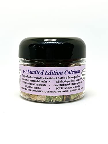 3-1 Limited Edition Calcium Tablets for Shrimp/Snails (Nutrition+Immunity+Protein) - KatsAquatics - 1.7 oz