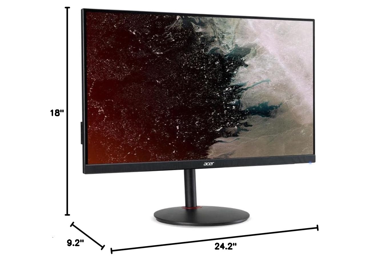 Acer Nitro XV272U Vbmiiprx 27" Zero-Frame WQHD 2560 x 1440 Gaming Monitor | AMD FreeSync Premium Agile-Splendor IPS Overclock to 170Hz Up 0.5ms 95% DCI-P3 1 Display Port & 2 HDMI 2.0