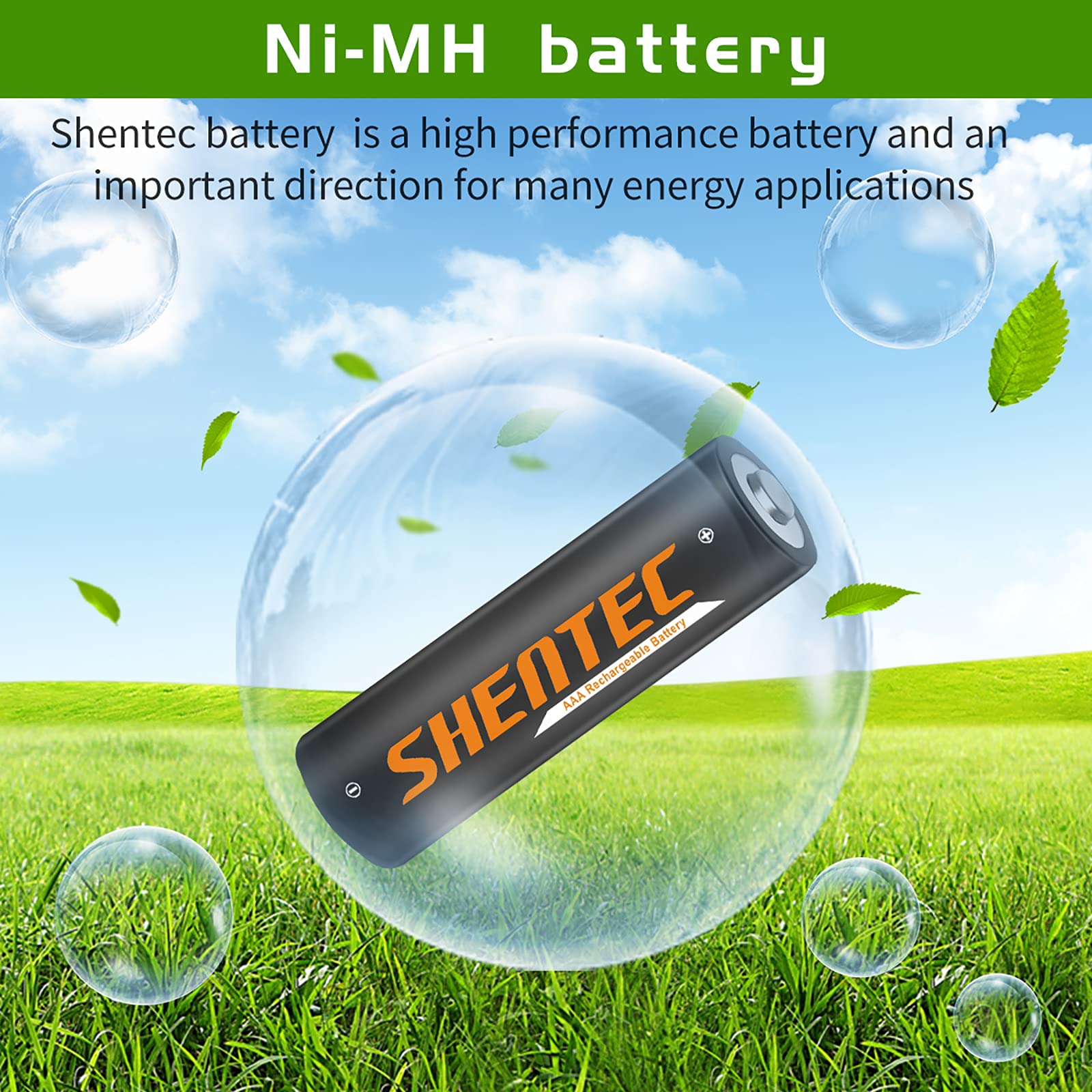 Shentec 4 Packs 2500mAh Rechargeable AA Batteries and 4 Packs 1000mAh Rechargeable AAA Batteries with Smart 8 BayAAA AA Battery Charger (USB Fast Charging, Independent Slot)