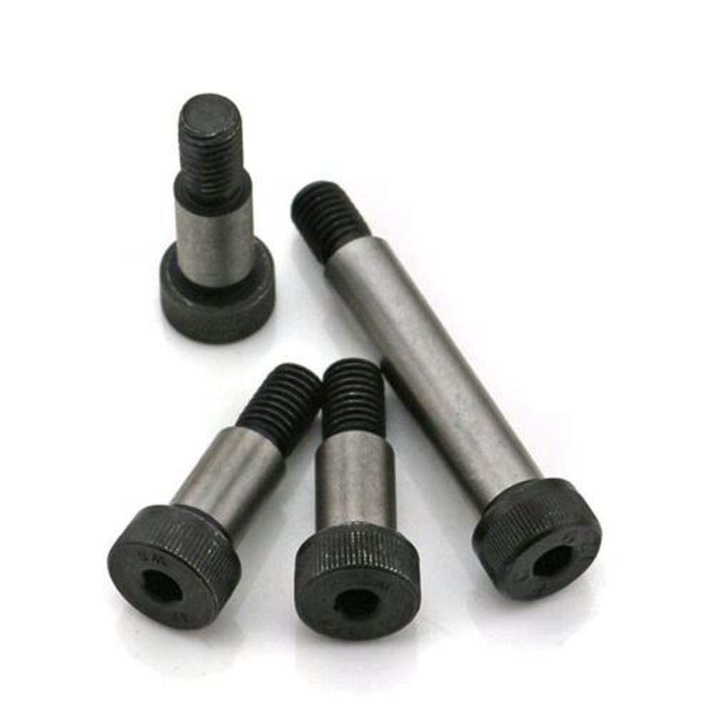 D6(M5) D8(M6) D10(M8) Stop Bolts Hex Head Shoulder Screws Class 12.9 Grade High Tensile Steel Stop Bolt Rod (1Pcs, D10x100mm)
