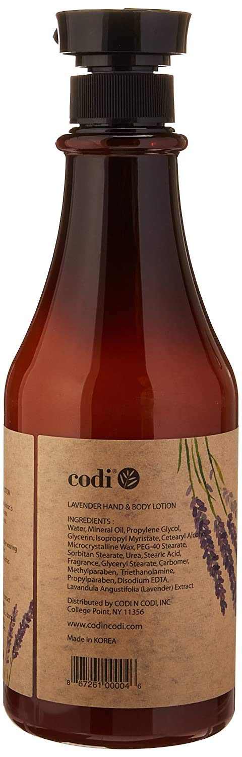 CODi Lavender Lotion - Lavender Body and Hand Lotion for Women and Men - Lavender Body Lotion with True English Lavender Scent - Less Greasy and Quick Absorbent - 1 750ml Bottle and 2 100ml Tubes