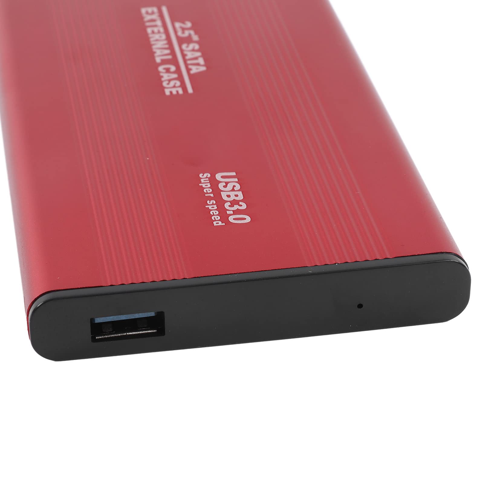 2.5 inch Hard Disk Enclosure, 5Gbps USB 3.0 External HDD Case, Support 4TB, Used for External Data Storage, for Laptops and Mac.(Red)