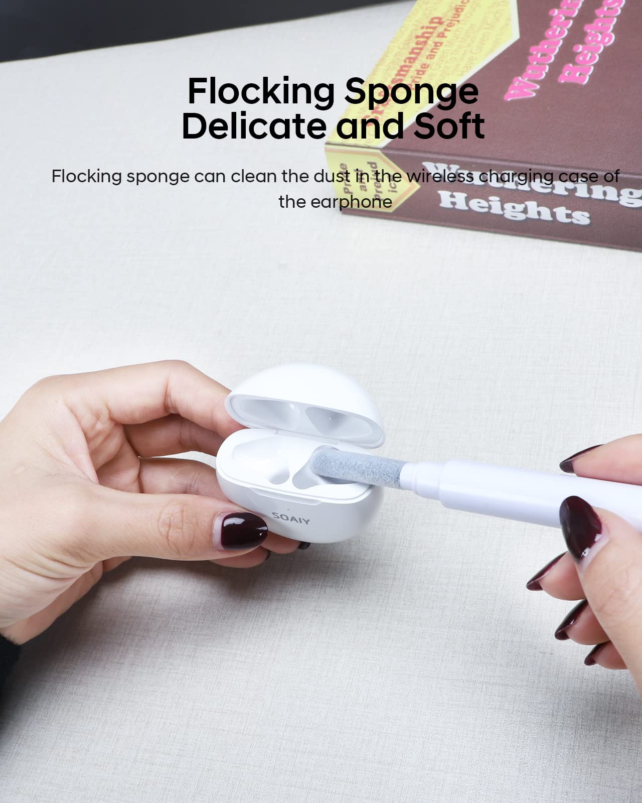 AGhappy Cleaner Kit for Airpods 1 2 3, 6 in 1Multi-Function Cleaning Pen for Earbuds Bluetooth Earphones Case Soft Brush Tools for Lego Huawei Samsung MI Earbuds PC Laptop Pro Camera Lens