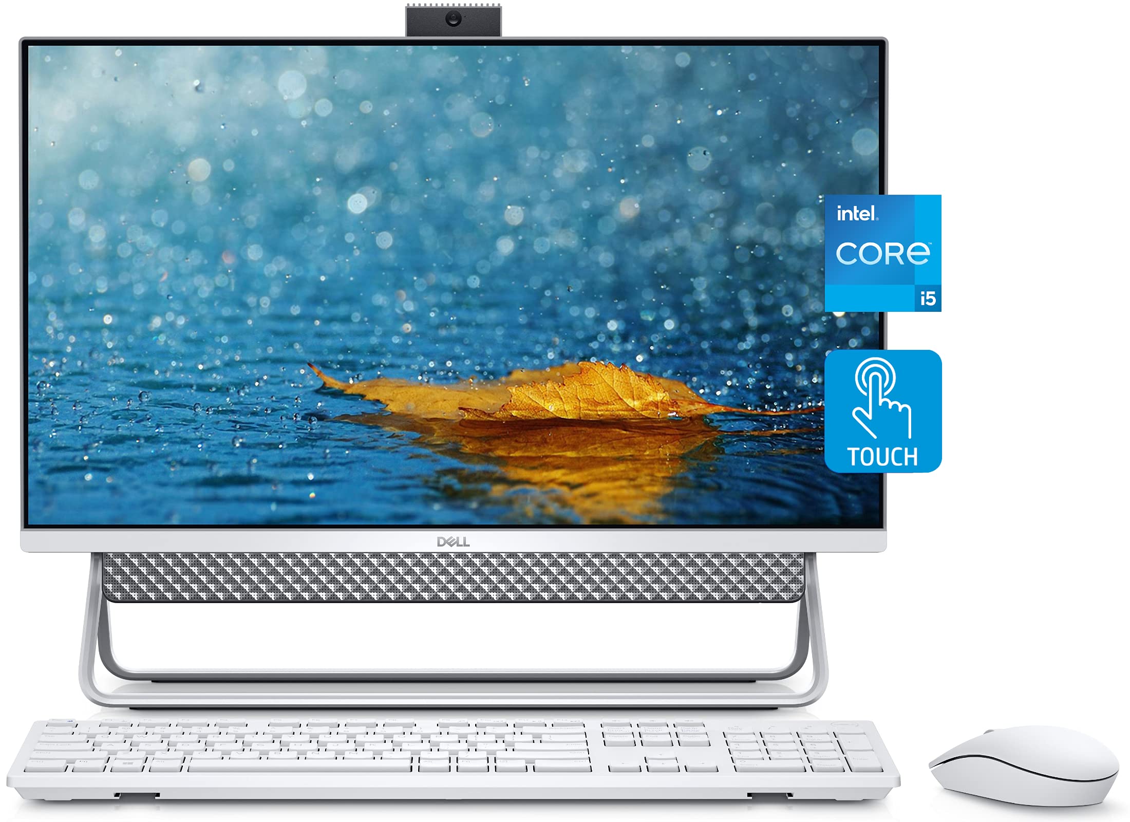DELL Inspiron 5000 All in One Desktop 24" FHD Touch-Display, i5-1135G7, 32GB DDR4 Memory, 1TB Solid State Drive, HDMI, WiFi, Pop-up Webcam, Wireless Mouse&Keyboard, Win10
