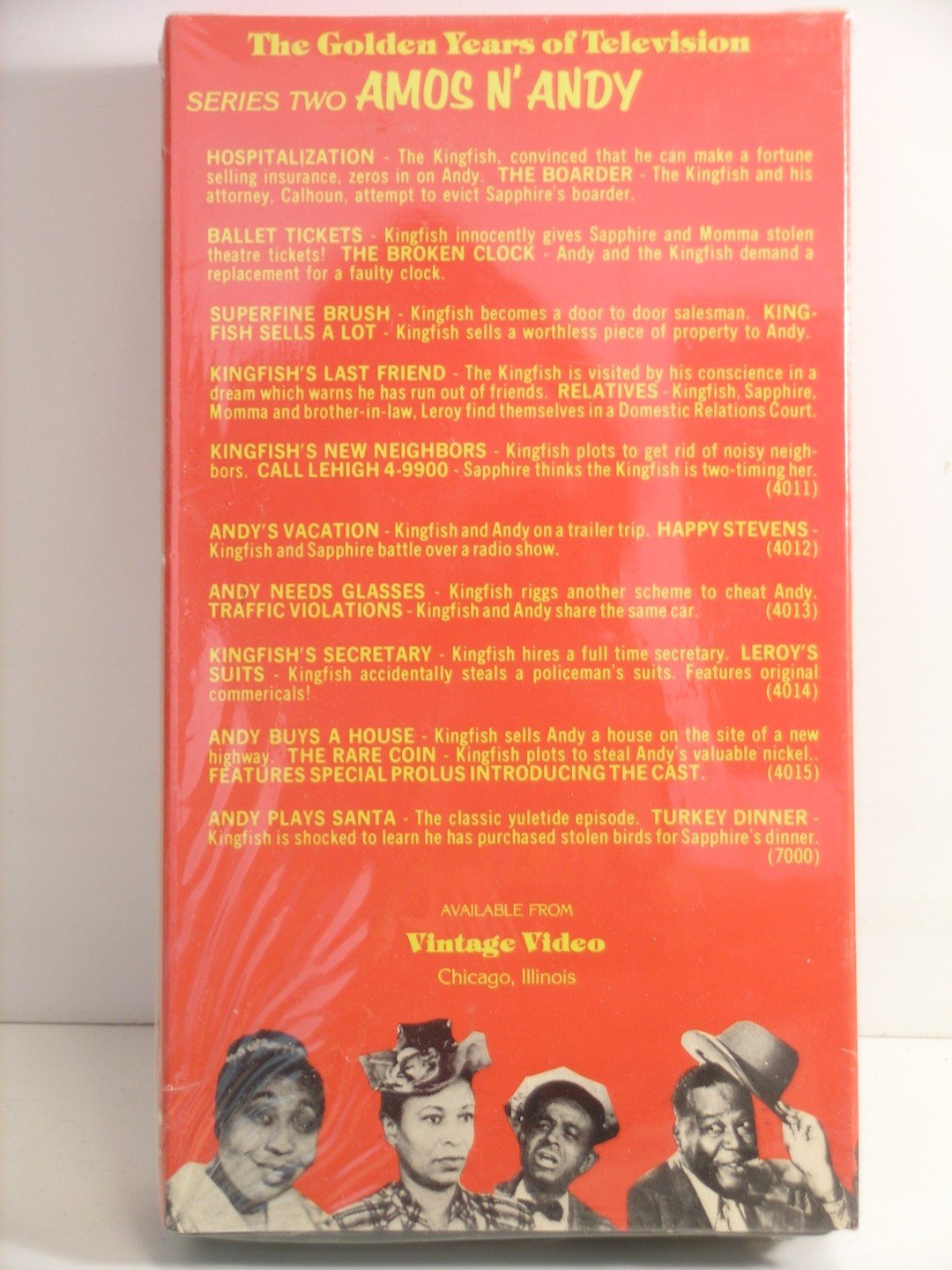 Amos n' Andy TV Show---"Arabia & The Engagement Ring"----VHS Video