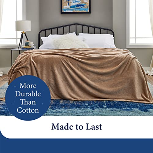 Cosy House Collection Everyday 1500 Series Fleece Blanket - Couch & Travel Essentials - All Season, Stays Fresh & Clean - Soft, Breathable & Skin-Friendly (Throw, Turquoise)