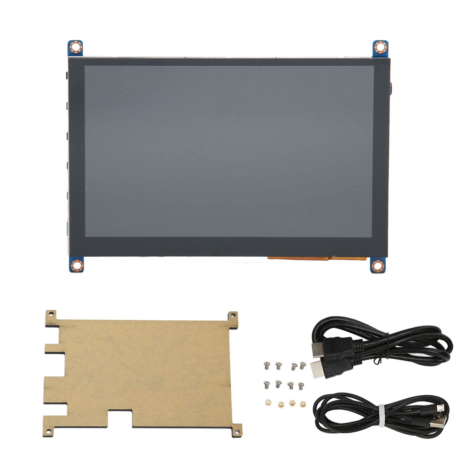 5 Inch Touch Screen, 800x480 High Resolution HDMI Monitor, 178 Degree Viewing Angle IPS Portable Monitor, for RPi, for Ubuntu Mirror, Computer