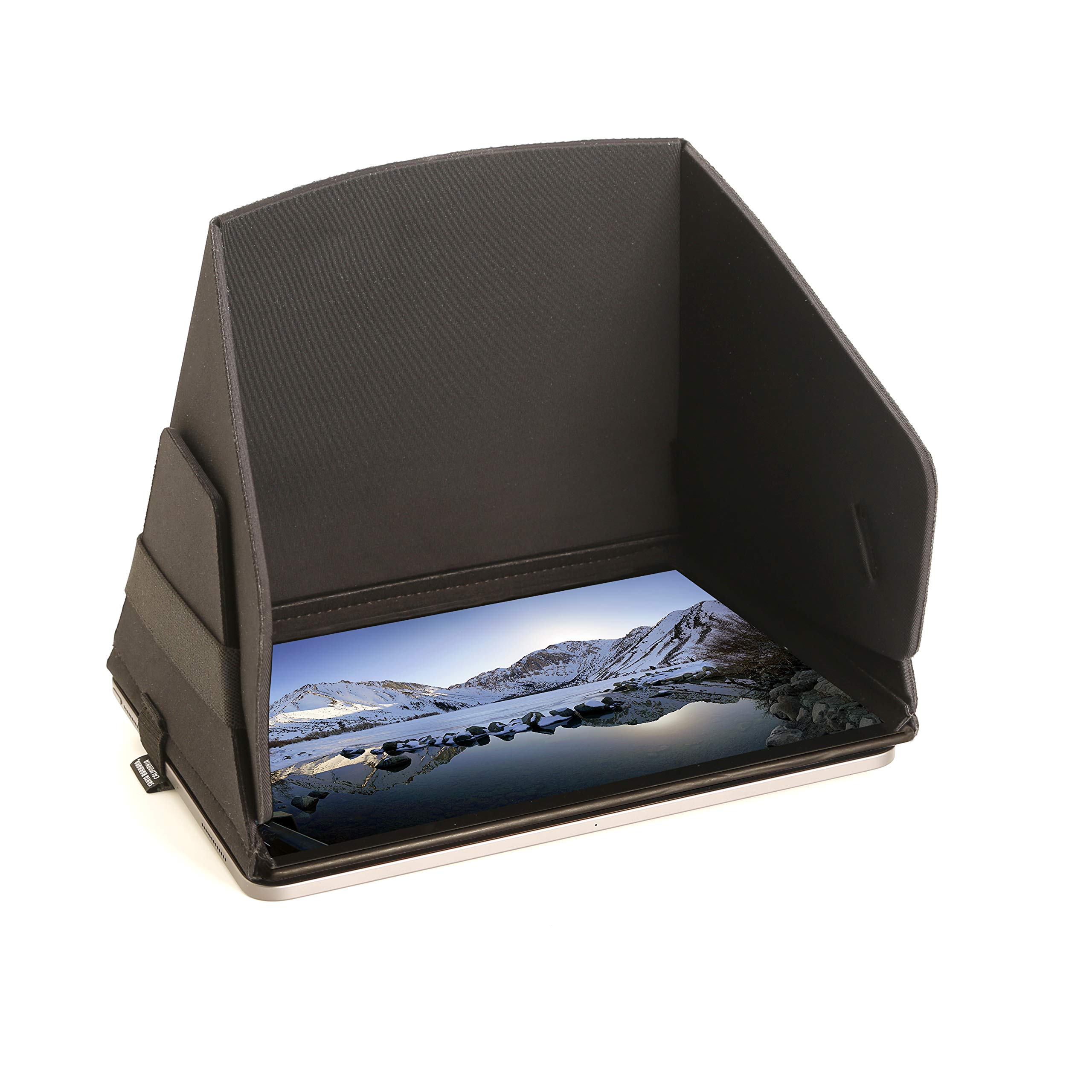 Collapsible Molded iPad Pro 11" Sun Shade and Privacy Hood - Compatible With iPad 11 Inch - Case Travel Cover - Sun Shield Protector Monitor Hood - MADE IN USA