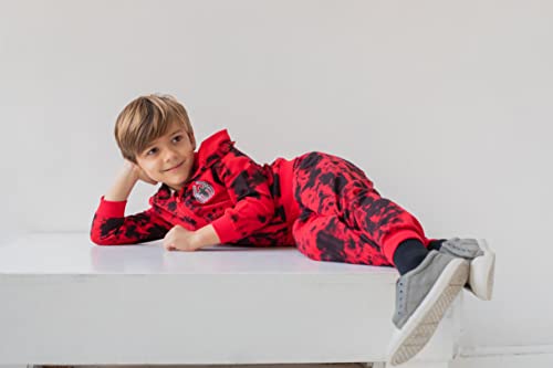 Marvel Spider-Man Infant Baby Boys French Terry Zip Up Hoodie Graphic T-Shirt Pants Tie Dye Spiderman Red 24 Months