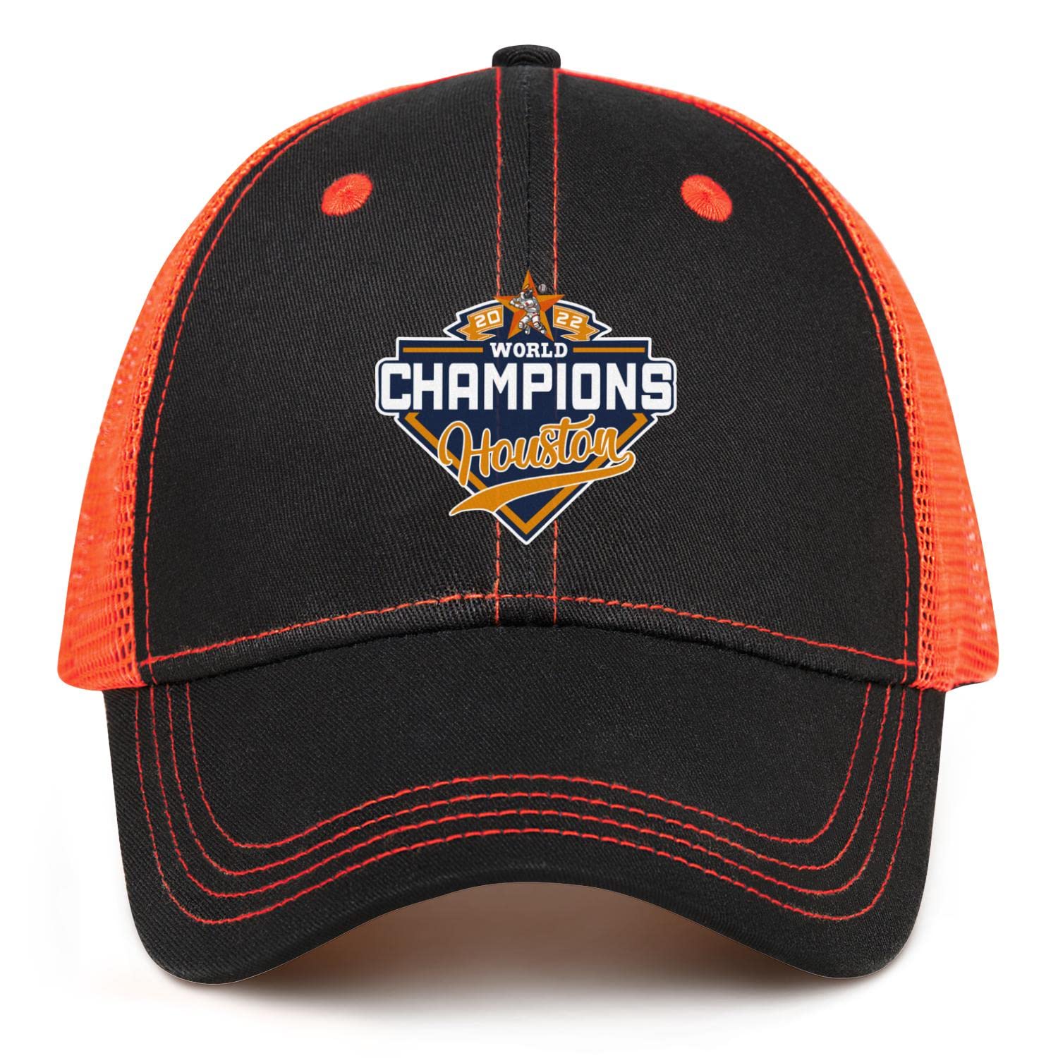 2022 Baseball World Champions Hat, 2022 World Champions Adult Adjustable Mesh Hat Houston Mesh Hat Black