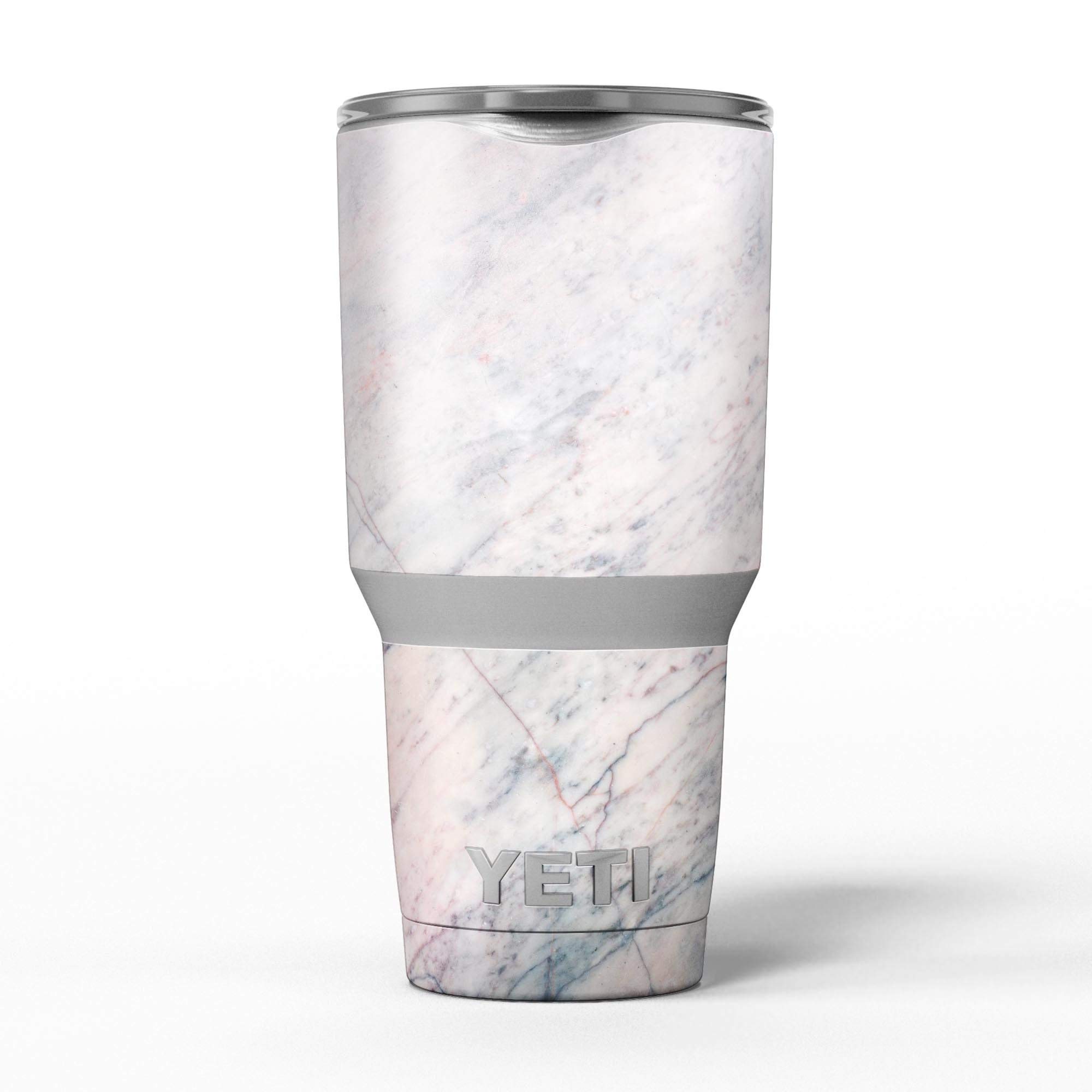 Design Skinz Slate Marble Surface V12 - Skin Decal Vinyl Wrap Kit Compatible with The Yeti Rambler Cooler Tumbler Cups