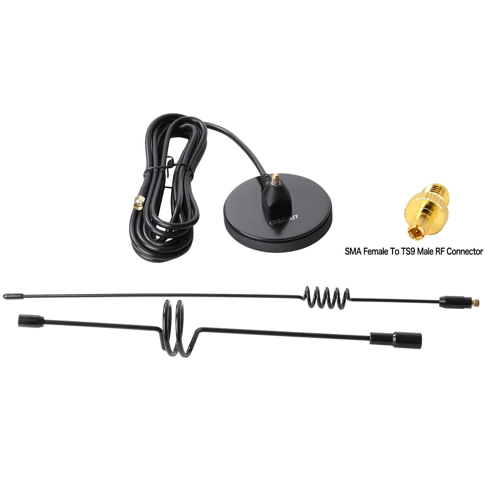 CHHLIUT High Gain 20dBi 3G 4G LTE WiFi Magnetic Antenna TS9 SMA Male Connector GSM External Router Antenna