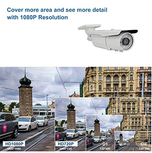 Amview HD 4-in-1 (TVI AHD CVI 960H) Full HD1080P 2.6MP 72IR Outdoor CCTV Security Surveillance Camera