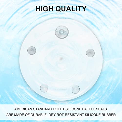 4 Pack Replacement for Vormax Toilet Tank Flapper Seal Gasket 3ββ, Silicone Toilet Flapper Seal Compatible with American Standard 7381424-100.0070A
