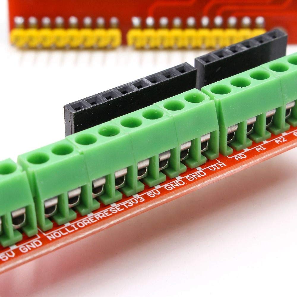 DAOKI 2Pcs Screw Shield V2 Expansion Board Terminal Compatible with Arduino UNO R3 with Dupont Cable Female to Male