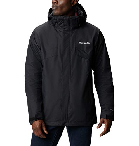 Columbia Men's Bugaboo II Fleece Interchange Jacket, Black/Red, 3X Big
