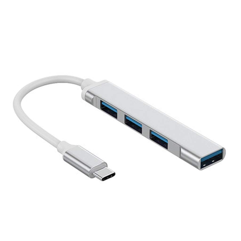 SHYPT USB Hub Type-C to 4 USB HUB Expander Thin Mini Portable 4-Port USB 3.0 Hub PC Computer Accessories