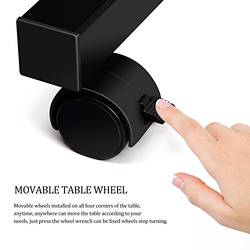Portable Mobile Laptop Desk, Home Office Study Writing Table Computer Table Bedroom Laptop Study Desk, Student Workstation Study Reading Writing Desk PC Laptop Table (Black)