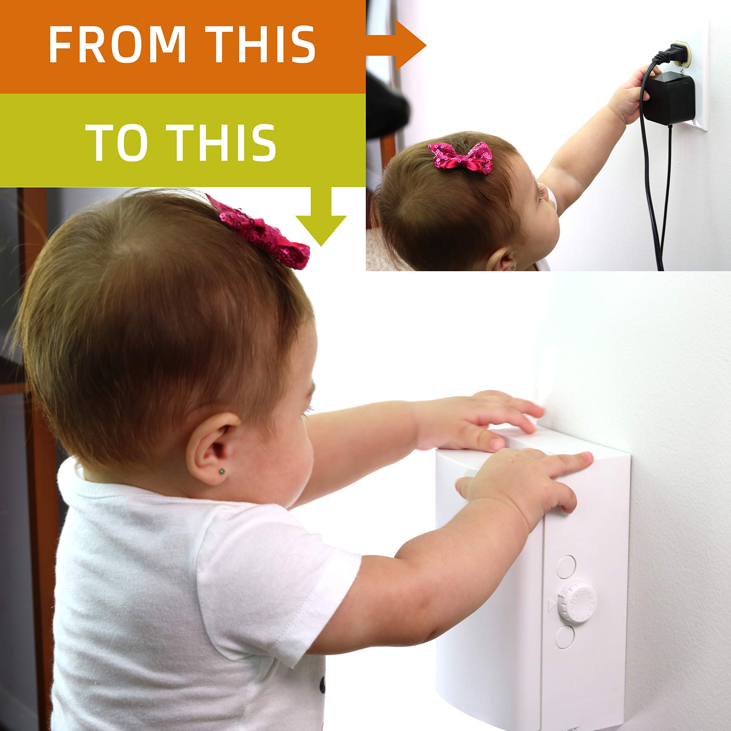 Child Safety Locks (10 Pack) and Outlet Cover Box Bundle. Childproof your house easily!