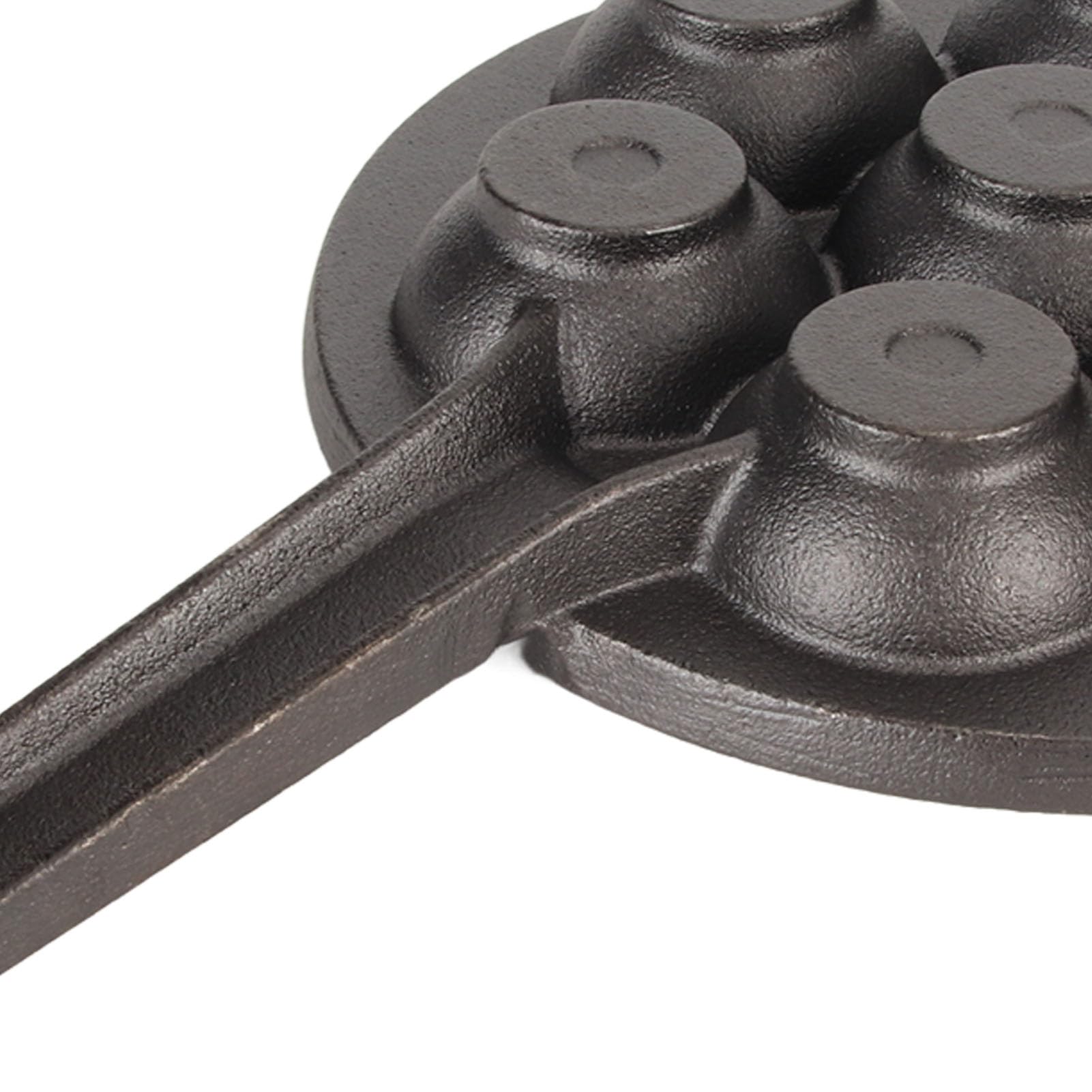 7 Holes Nonstick Takoyaki Grill Pan Cast Iron Takoyaki Maker Deepened Enlarged for Household Kitchen Use