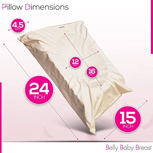 Belly Pillow Pregnancy Pillow | Stomach Sleeper | Belly Down Sleeping Maternity Pillow | Face Down Pillow | Pregnancy Pillows for Sleeping on Stomach | Belly Baby Breast