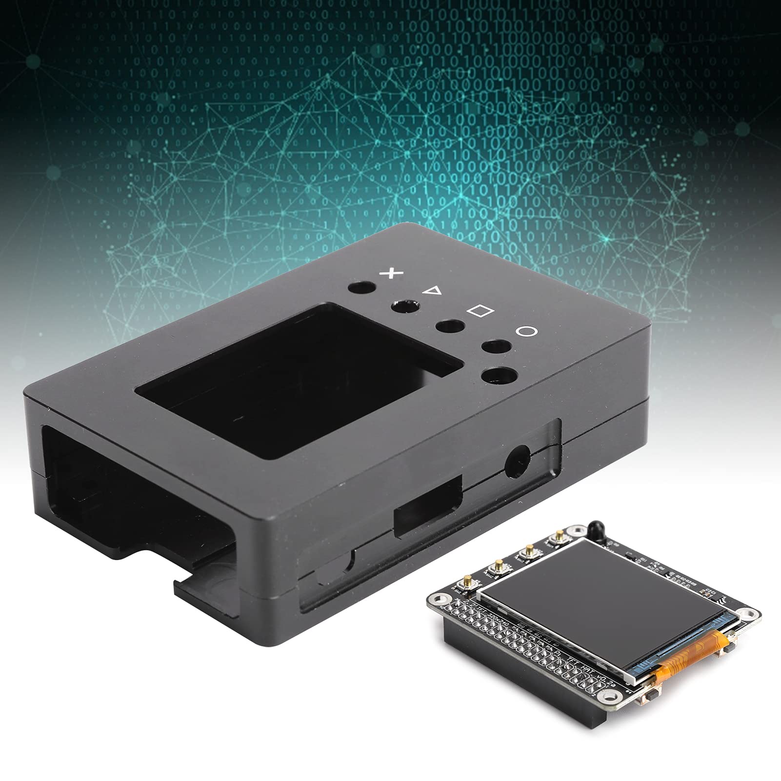 Zopsc-1 Aluminum Alloy 2.2 Inch TFT LCD Touch Screen Case Set High PPI Display 320 x 240 Defination Button or Remote Control for Raspberry Pi 3B / 2B / B + / A +