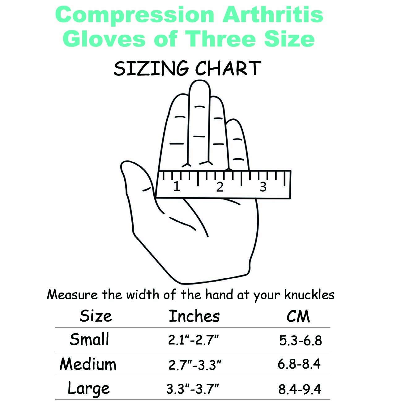 2 Pairs Arthritis Compression Gloves for Arthritis, Rheumatoid, Carpal Tunnel Pain, Driving, Typing Fingerless Gloves For Women Men, Support Hand, Wrist and Joint (Pure Black, Medium)