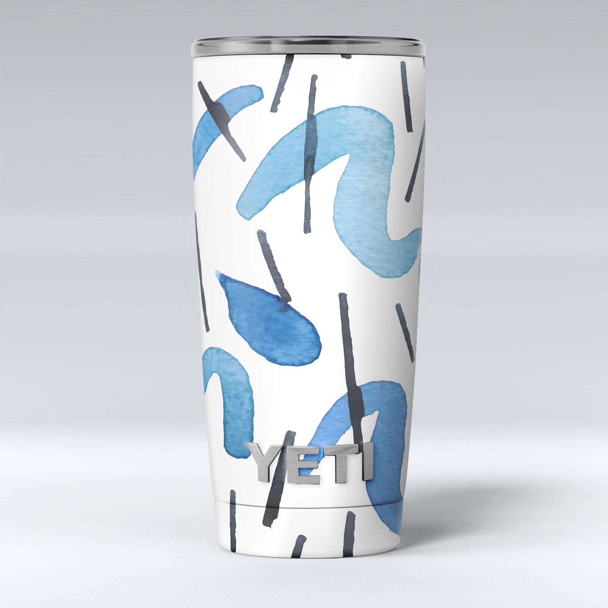 Design Skinz Watercolors Under The Scope - Skin Decal Vinyl Wrap Kit Compatible with The Yeti Rambler Cooler Tumbler Cups