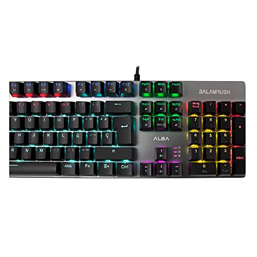 BALAM RUSH, Azender Series, Alaba - KG745, RGB, Blue Switch, Mechanical Keyboard, Black,