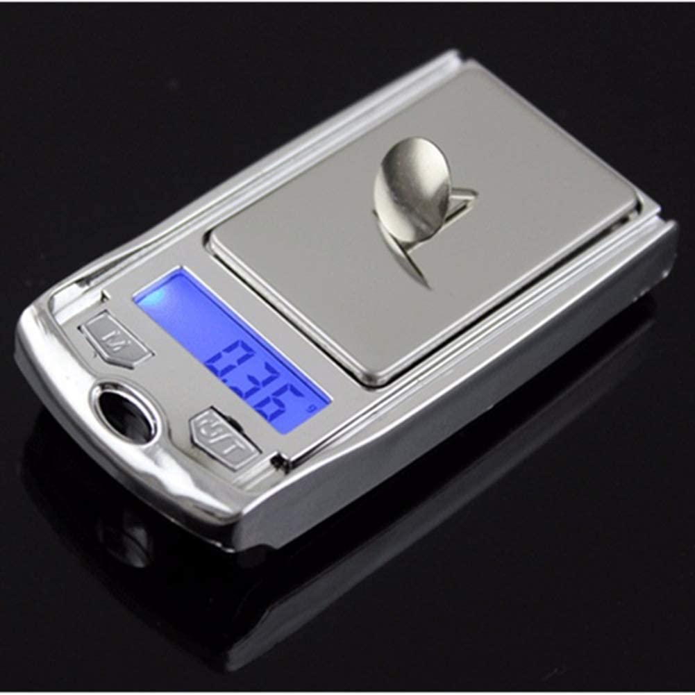 200g/0.01g Precision Mini Portable Gram Scale with Ring Keychain，Multi-Function Car Key Shape Electronic Scale for Jewelry，Medicine, Herb, Food