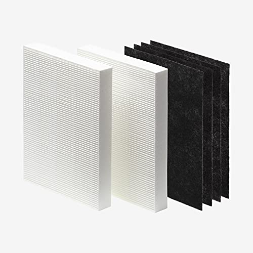 Coway AP-1216-FP Replacement Filter Pack for AP-1216L, Black & Airmega 400/400S Air Purifier Replacement Filter Set, Max 2 Green True HEPA and Active Carbon Filter, AP-2015-FP