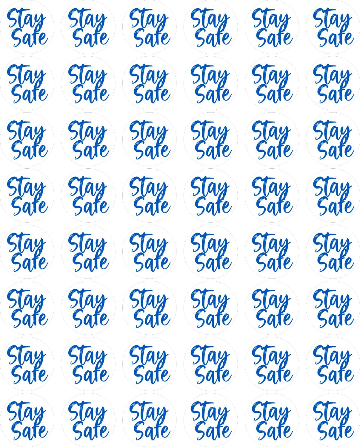 Keep in Touch Envelope Seals & Stickers- 1.2" Stay Safe Stickers - 144 Stickers (Stay Safe)