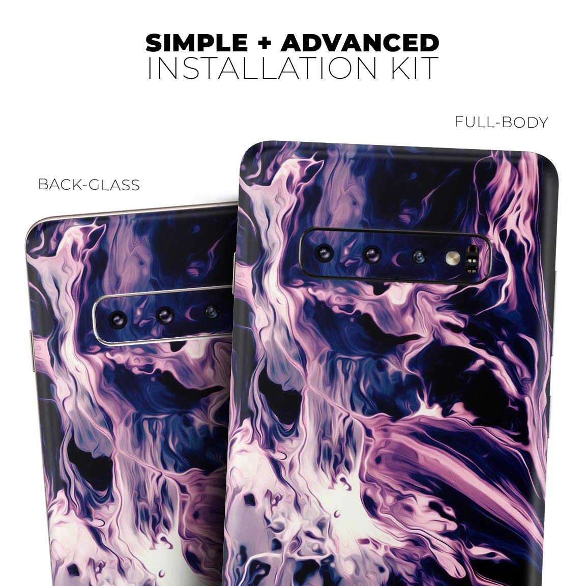 DesignSkinz Blurred Abstract Flow V32 Protective Vinyl Decal Wrap Skin Cover Compatible with The Samsung Galaxy S20 (Screen Trim & Back Glass Skin)